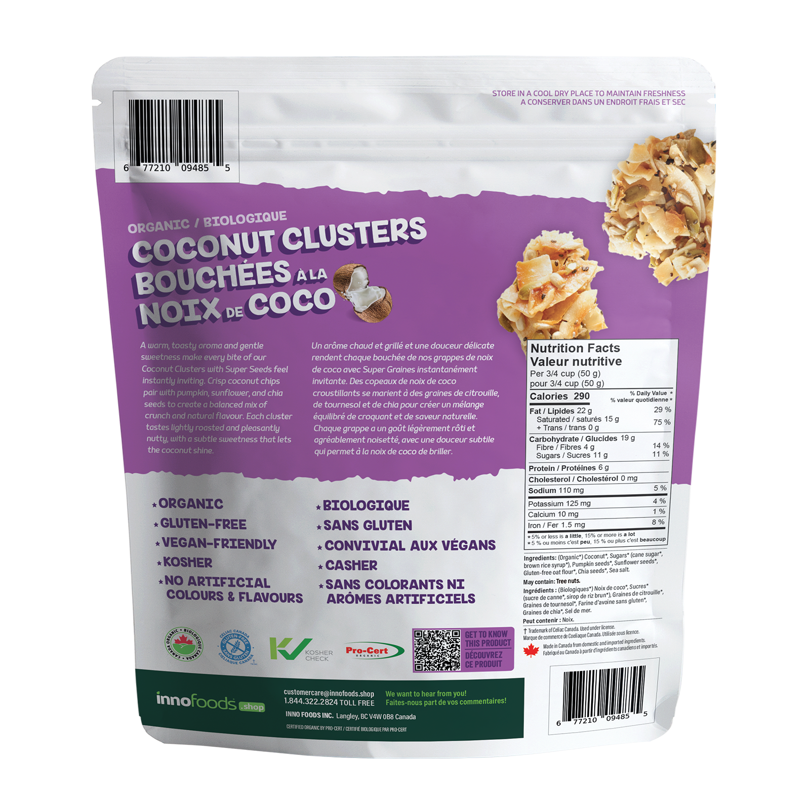 Coconut Clusters with Super Seeds (Original) - Inno Foods